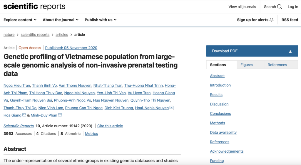 Genetic profiling of Vietnamese population from large-scale genomic ...
