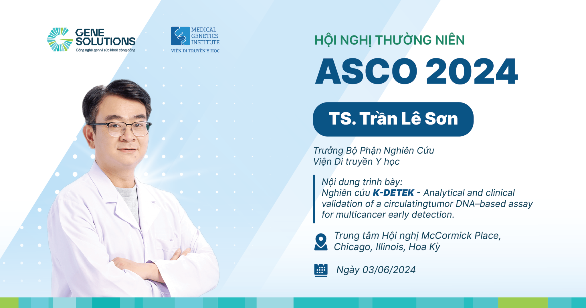 Gene Solutions gây ấn tượng tại Hội nghị thường niên ASCO 2024 với ...