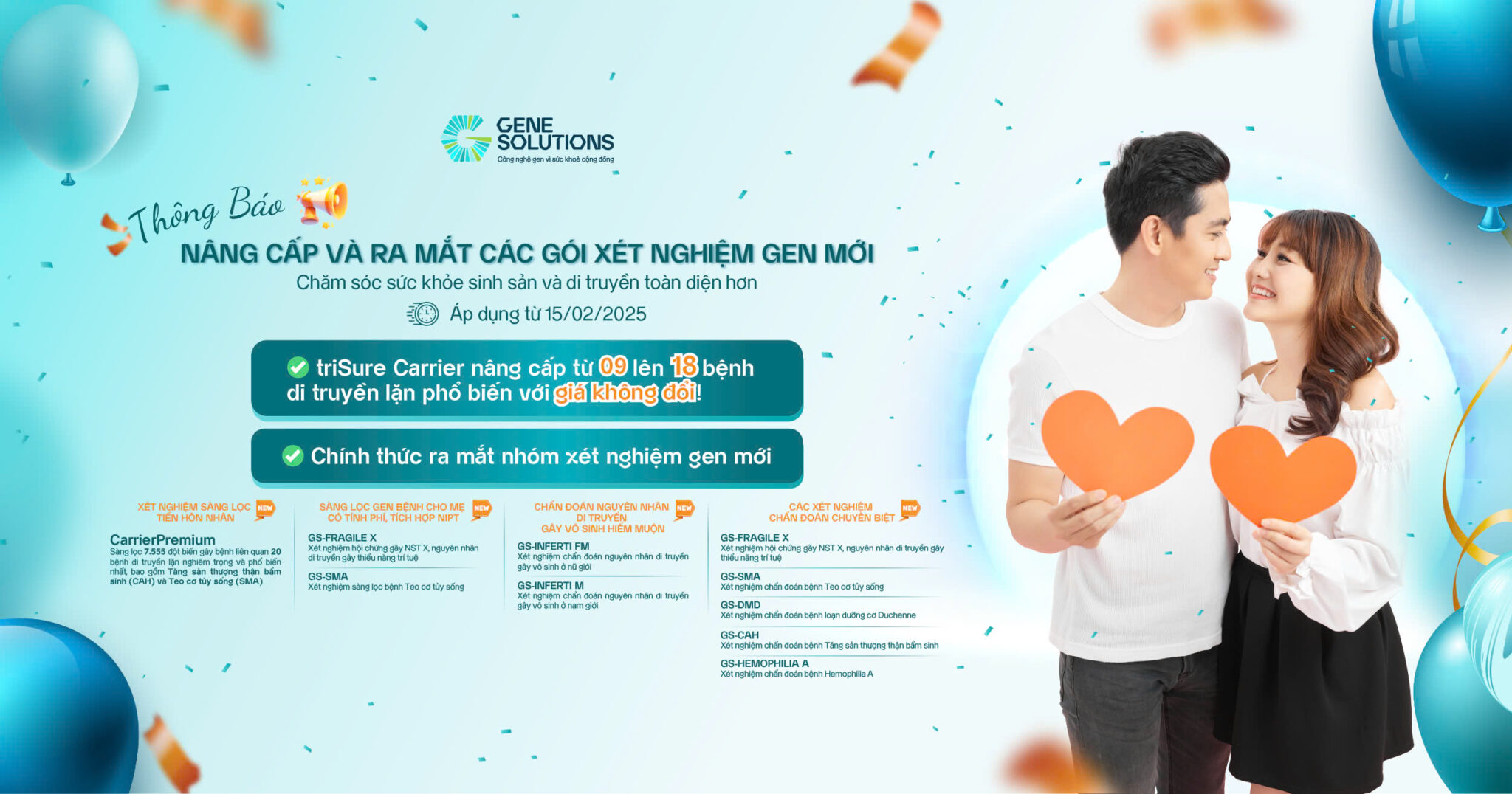 Sàng lọc dị tật trước sinh – triSure NIPT - Gene Solutions Việt Nam
